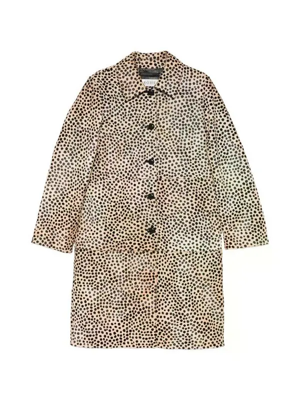 RÓHE Animal-print Mid-length Coat