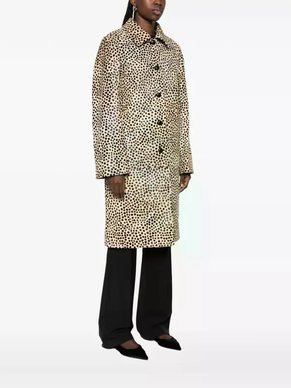 RÓHE Animal-print Mid-length Coat