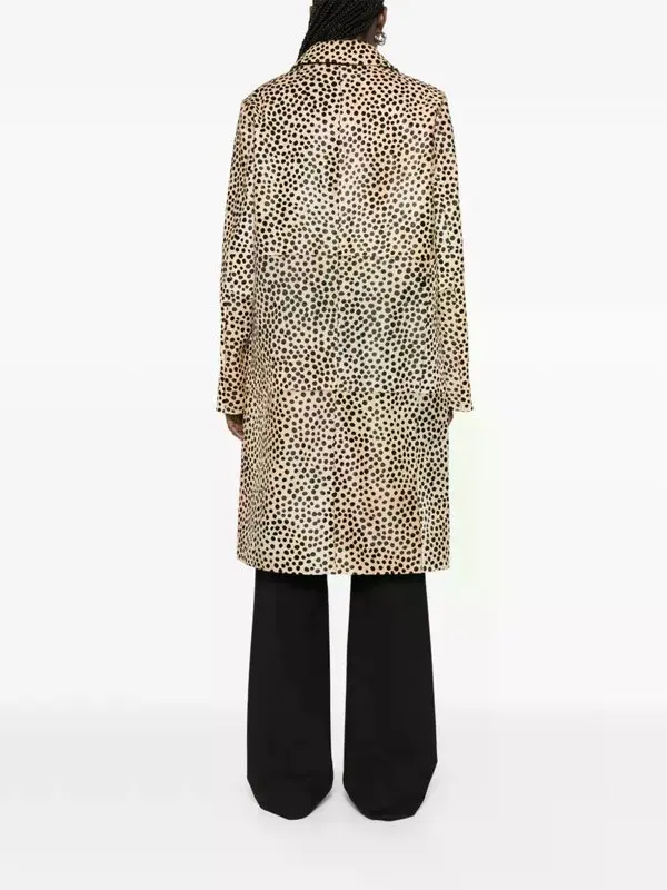 RÓHE Animal-print Mid-length Coat