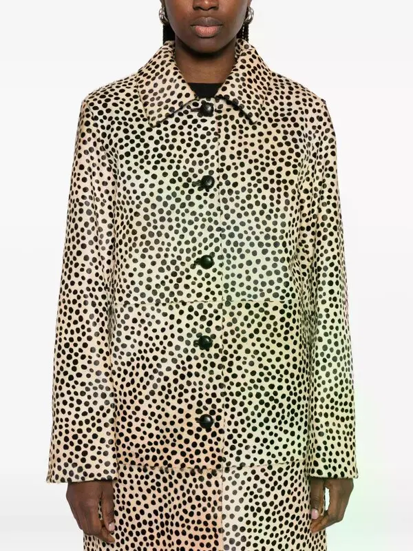 RÓHE Animal-print Mid-length Coat