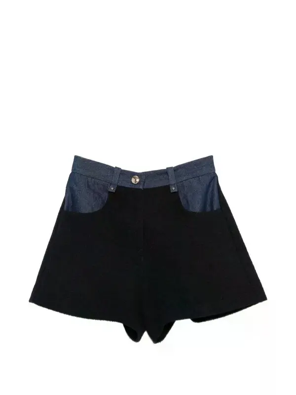 Maje Paneled Tweed Shorts