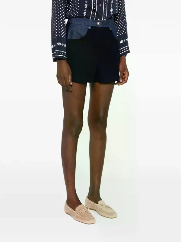 Maje Paneled Tweed Shorts