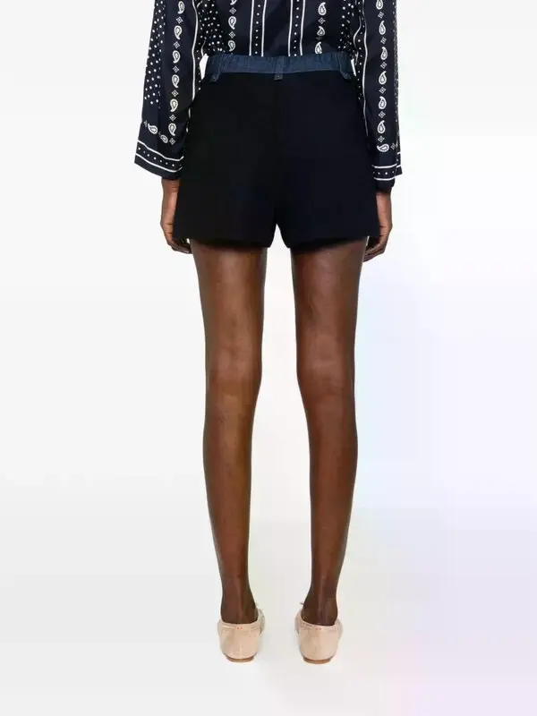 Maje Paneled Tweed Shorts