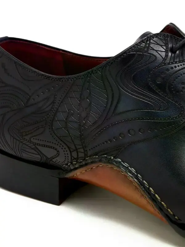 Magnanni Embossed Derby Shoes