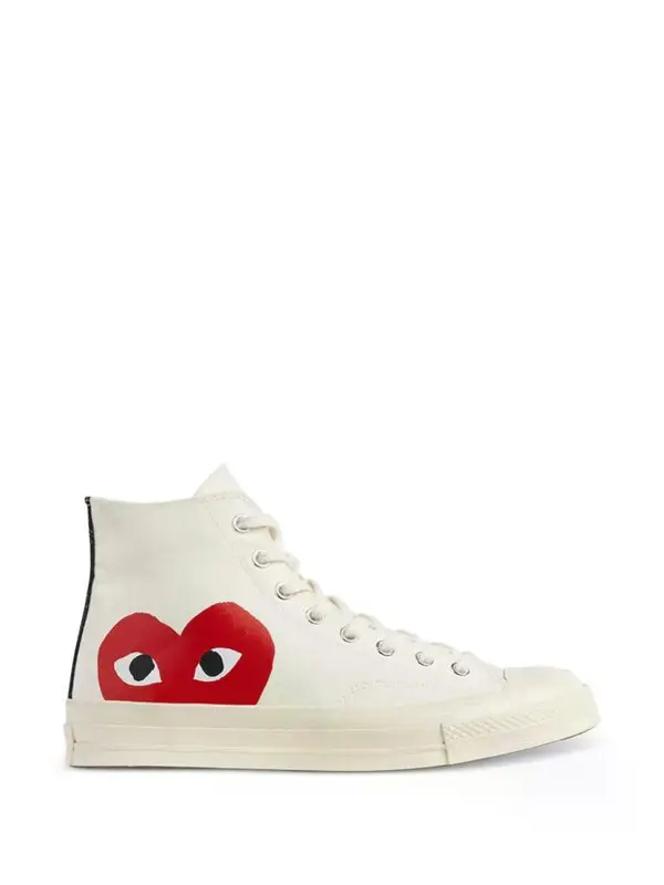 CONVERSE X COMME DES GARONS PLAY Heart Print High Top Sneakers