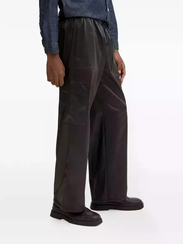 Rains Drawstring Cargo Trousers - Black