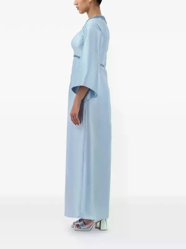 BARUNI Sahara Embellished Maxi Dress - Blue