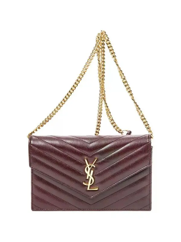 Saint Laurent Cassandre Envelope Crossbody Bag - Red