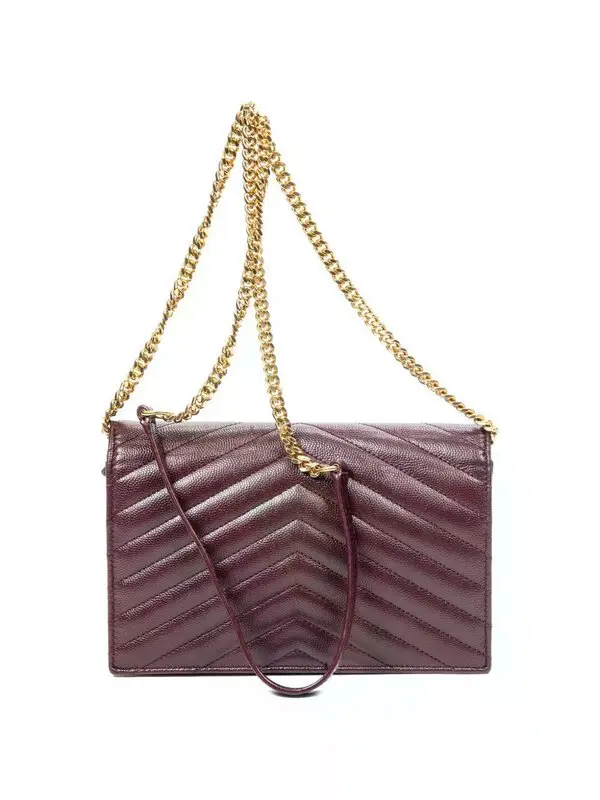 Saint Laurent Cassandre Envelope Crossbody Bag - Red