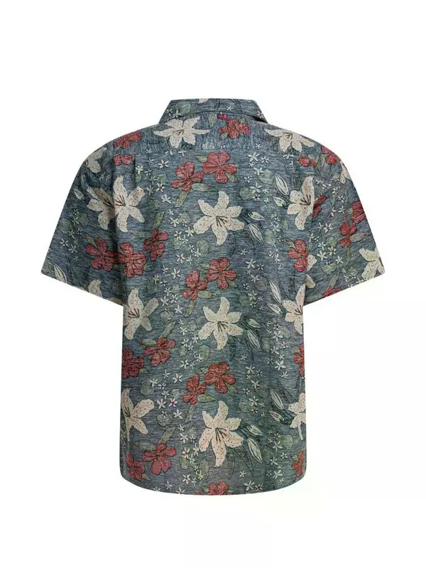 MONTBELL Floral Button Shirt - Blue