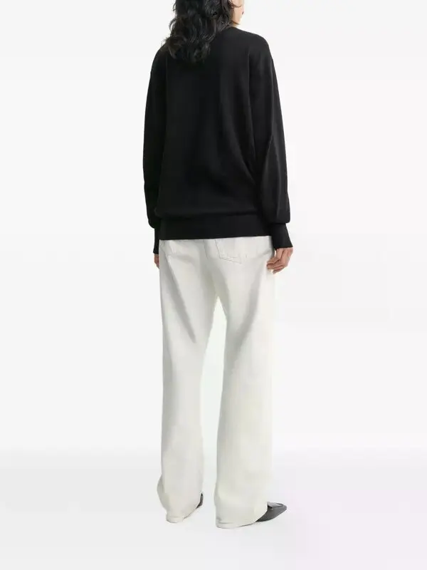 TOTEME Roll-neck Wool Sweater - Black