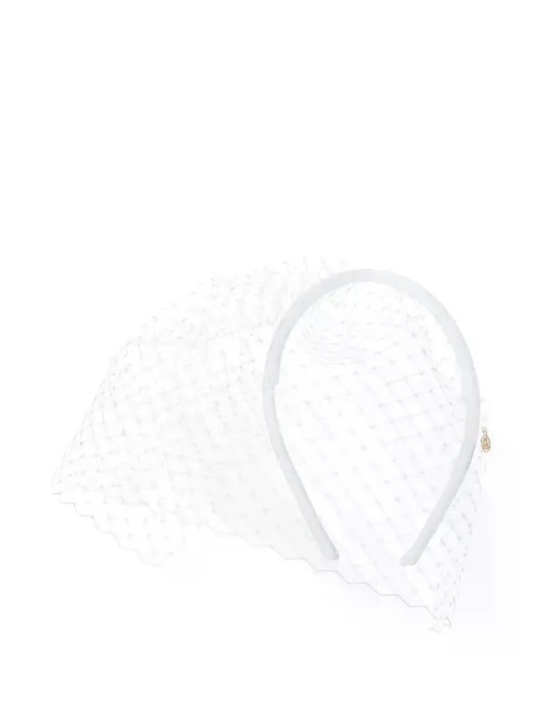 MAISON MICHEL Veil Headband - White