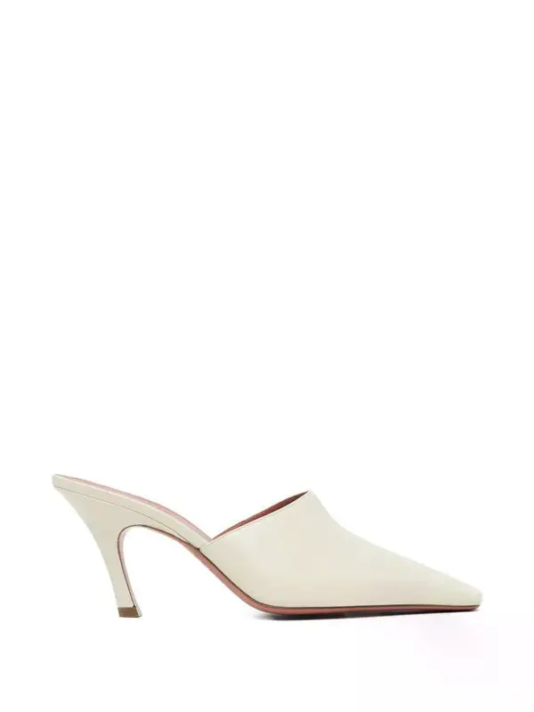 Amina Muaddi 80mm Jamie Mules - Neutrals