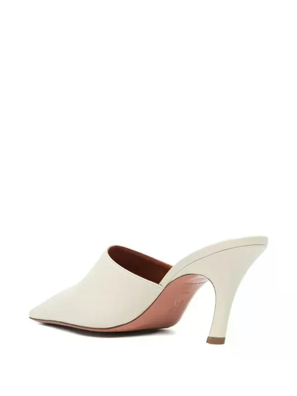 Amina Muaddi 80mm Jamie Mules - Neutrals