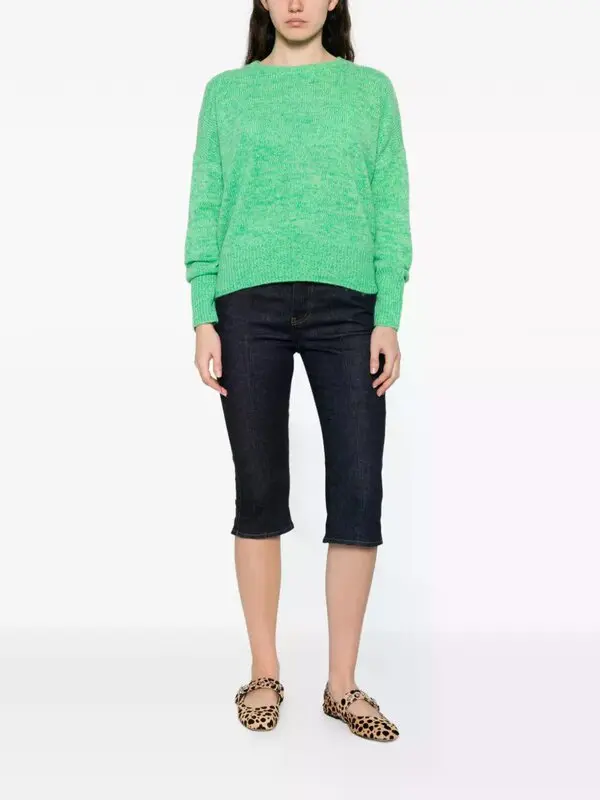 LISA YANG Mila Crew-neck Sweater - Green