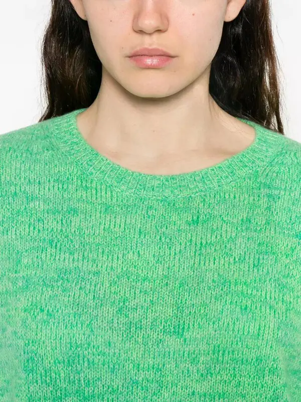 LISA YANG Mila Crew-neck Sweater - Green