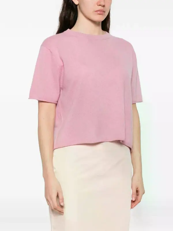 LISA YANG Cila Short-sleeve Sweater - Pink