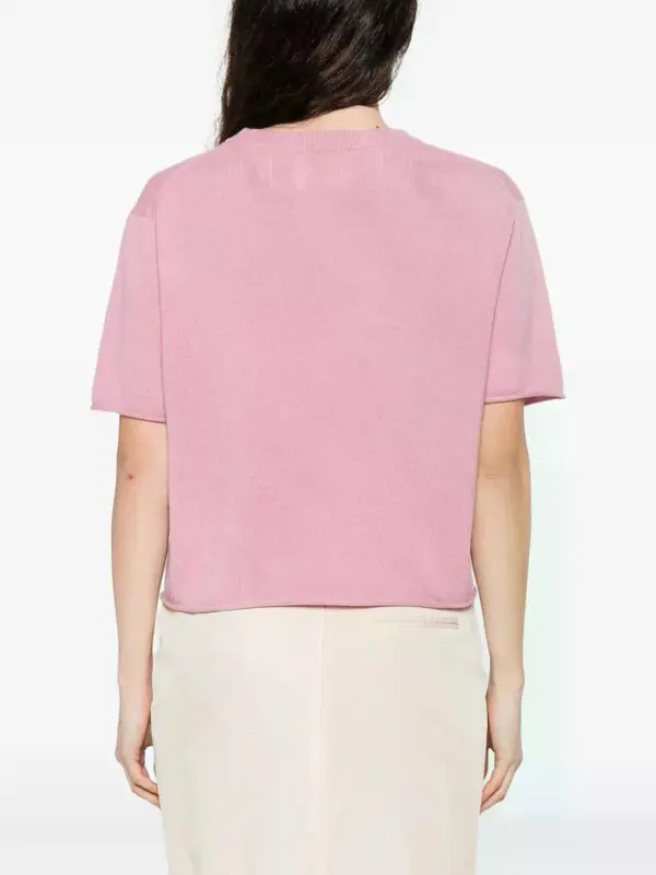 LISA YANG Cila Short-sleeve Sweater - Pink