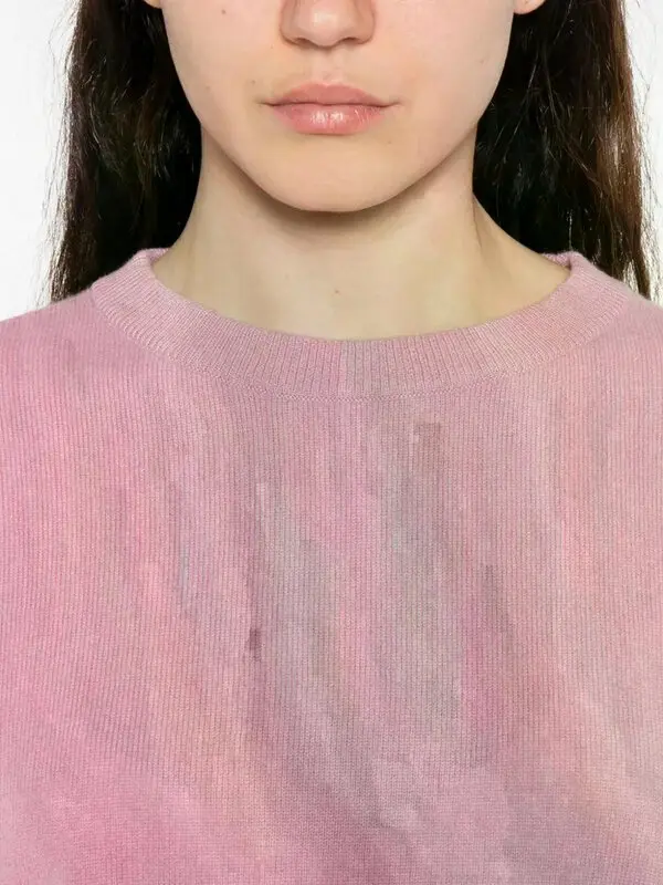 LISA YANG Cila Short-sleeve Sweater - Pink