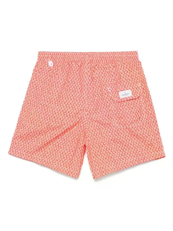 BARBA NAPOLI Printed Swim Shorts
