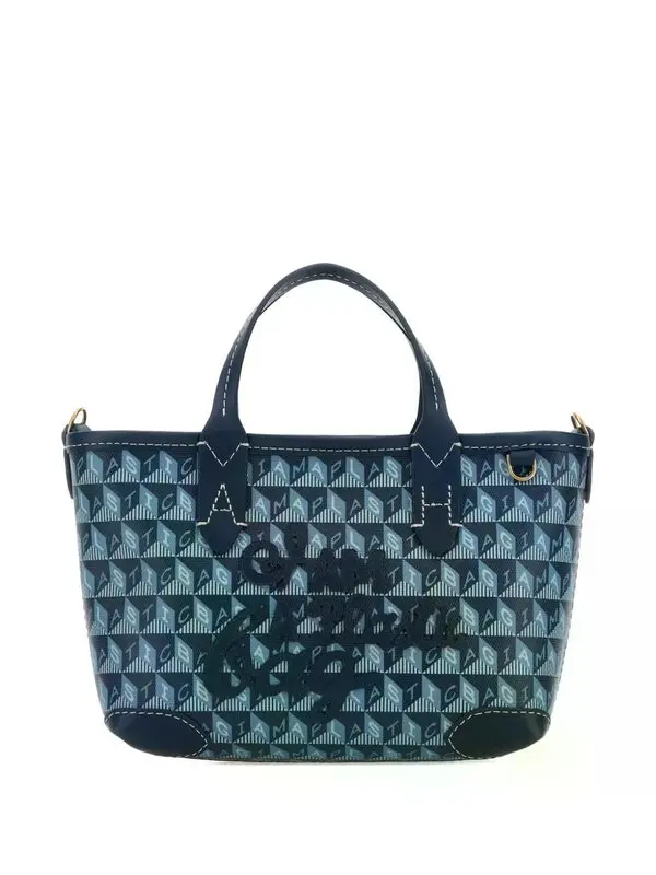 ANYA HINDMARCH Geometric-motif Tote Bag - Blue
