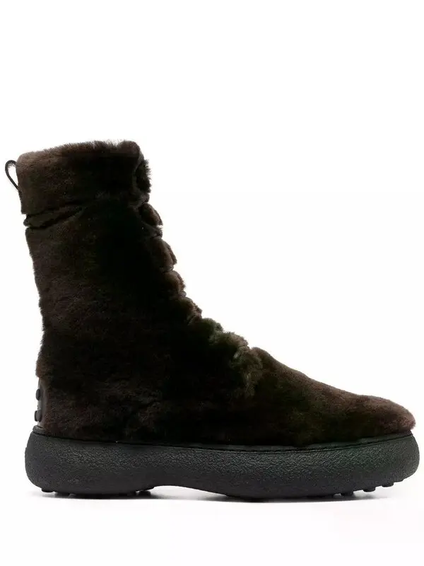 TOD'S Lace-up Ankle Boots - Brown