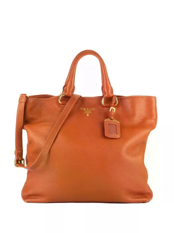 Prada Large Leather Tote Bag