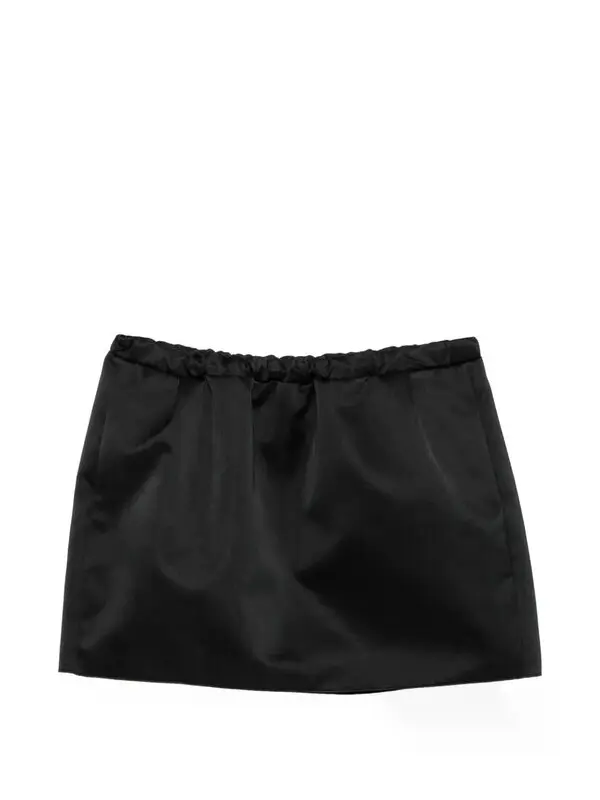 N°21 Woven Mini Skirt - Black
