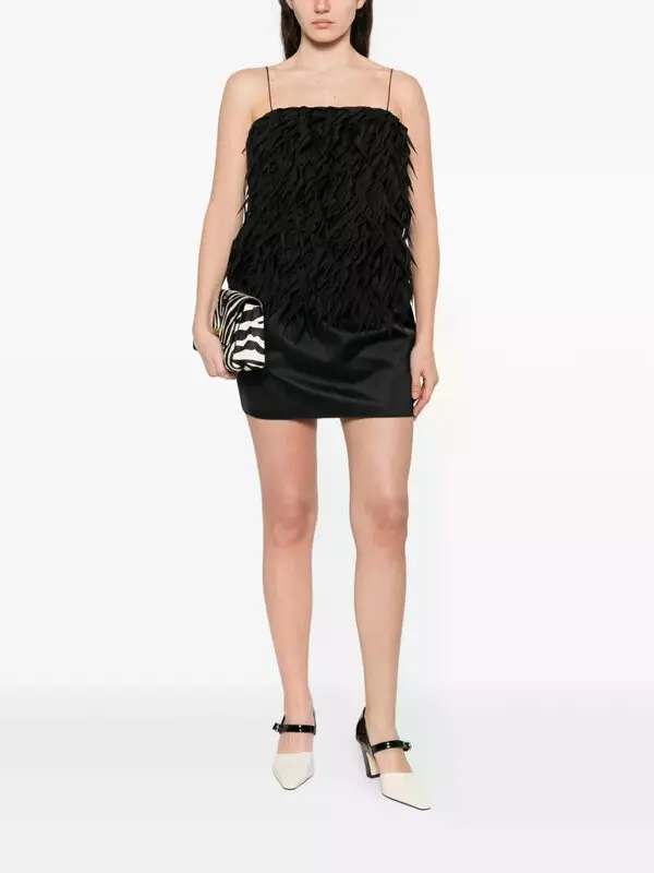 N°21 Woven Mini Skirt - Black