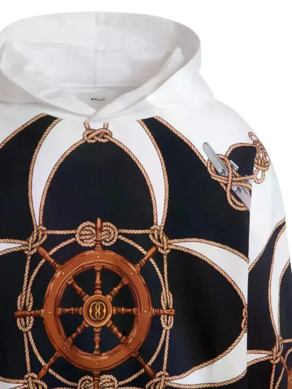 Bally Nautical-print Hoodie