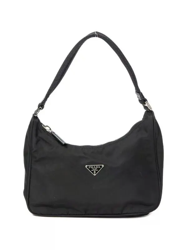 Prada Mini Hobo Logo-plaque Shoulder Bag