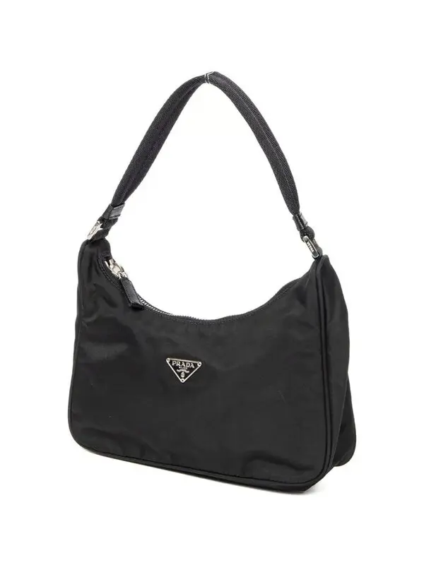 Prada Mini Hobo Logo-plaque Shoulder Bag