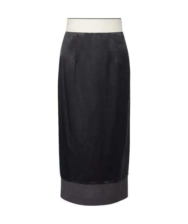 RÓHE Inside-out Midi Skirt - Black