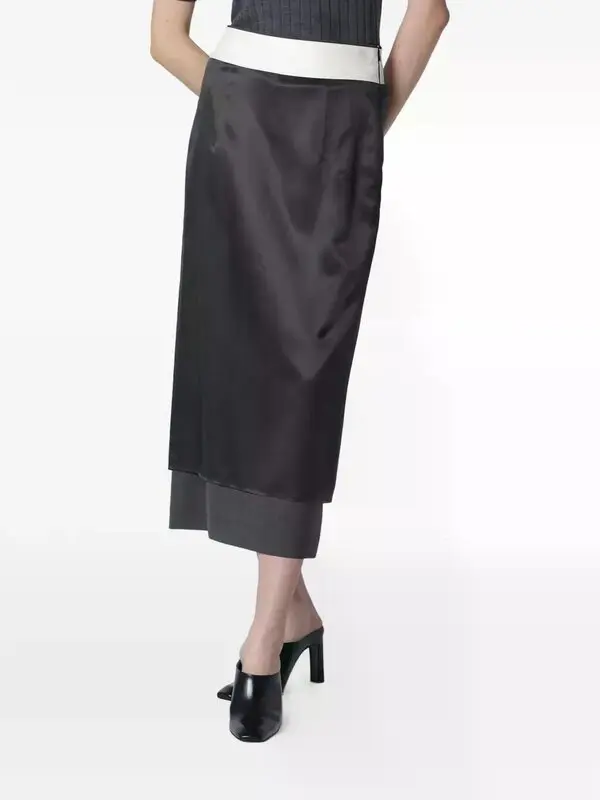 RÓHE Inside-out Midi Skirt - Black