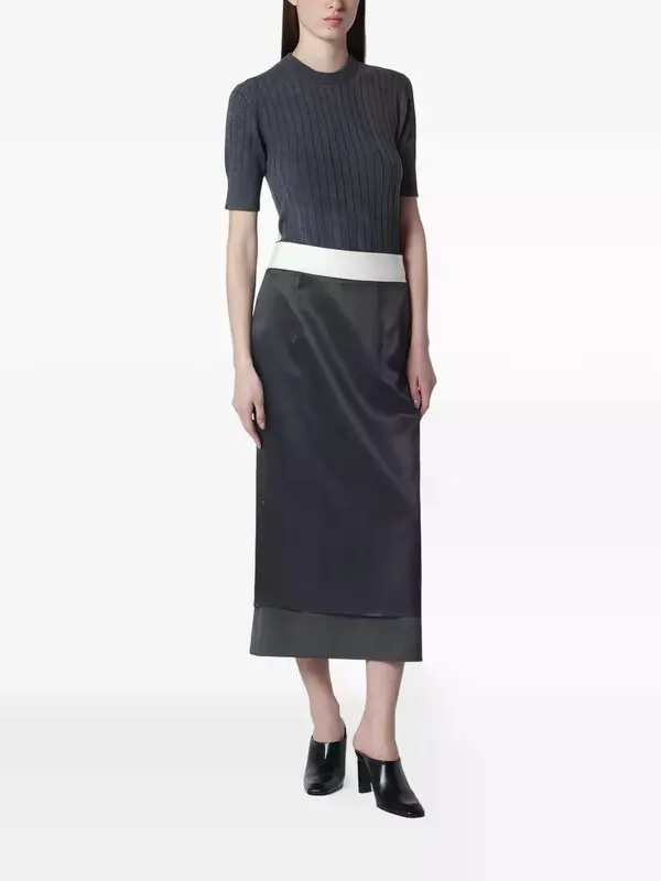 RÓHE Inside-out Midi Skirt - Black