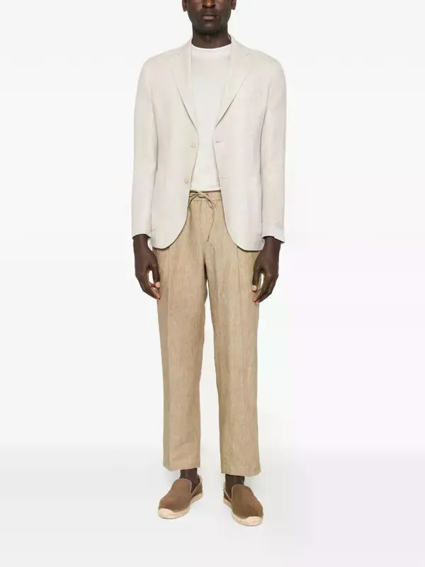BRIGLIA 1949 Drawstring Trousers - Neutrals