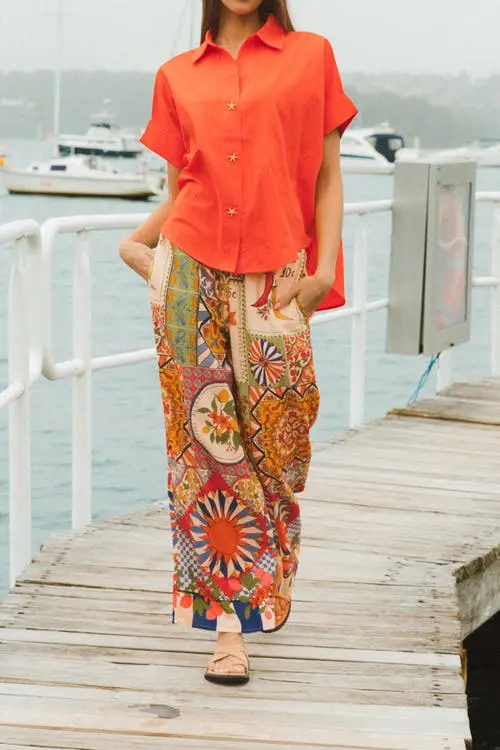 LABEL OF LOVE Amalfi Mosaic Pants