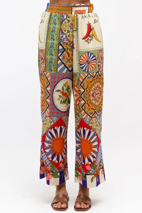 LABEL OF LOVE Amalfi Mosaic Pants