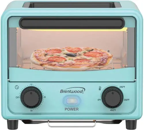 BRENTWOOD Mini Toaster Oven - Blue