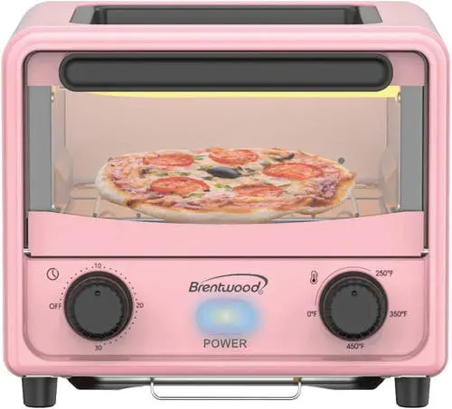 BRENTWOOD Mini Toaster Oven - Pink