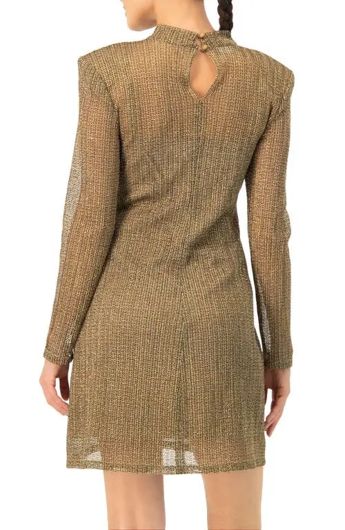 IVONNE Short A-line Long Sleeve Dress