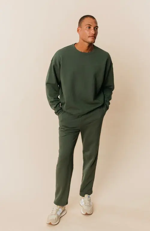 OCIO Organic Cotton Teddy Oversized Crewneck - Spruce