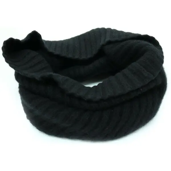 Portolano Cashmere Neck Warmer - Black