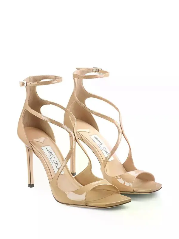 JIMMY CHOO Azia 95 Heeled Sandals - Neutrals