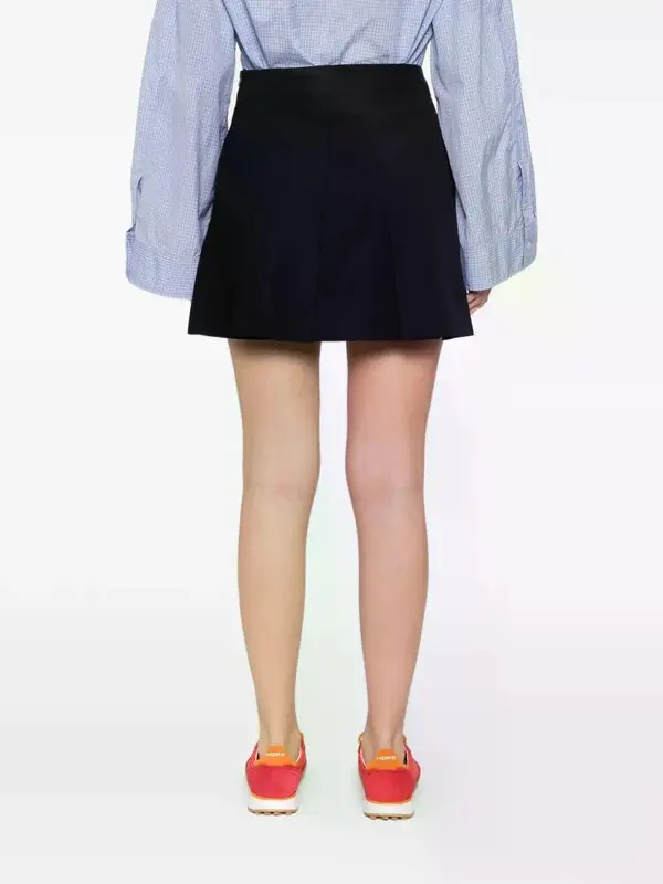 A.p.c. Pleated Mini Skirt - Blue