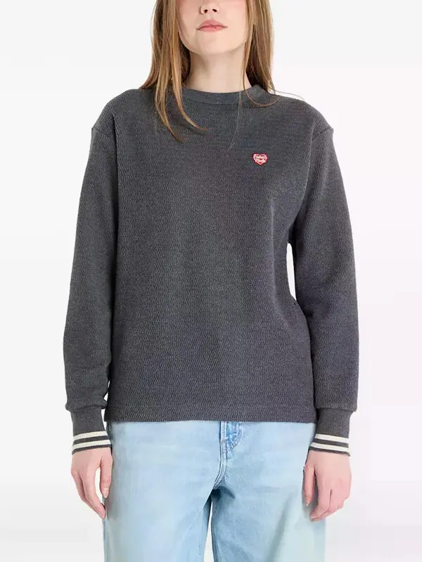 HUMAN MADE Textured Long Sleeve Sweatshirt