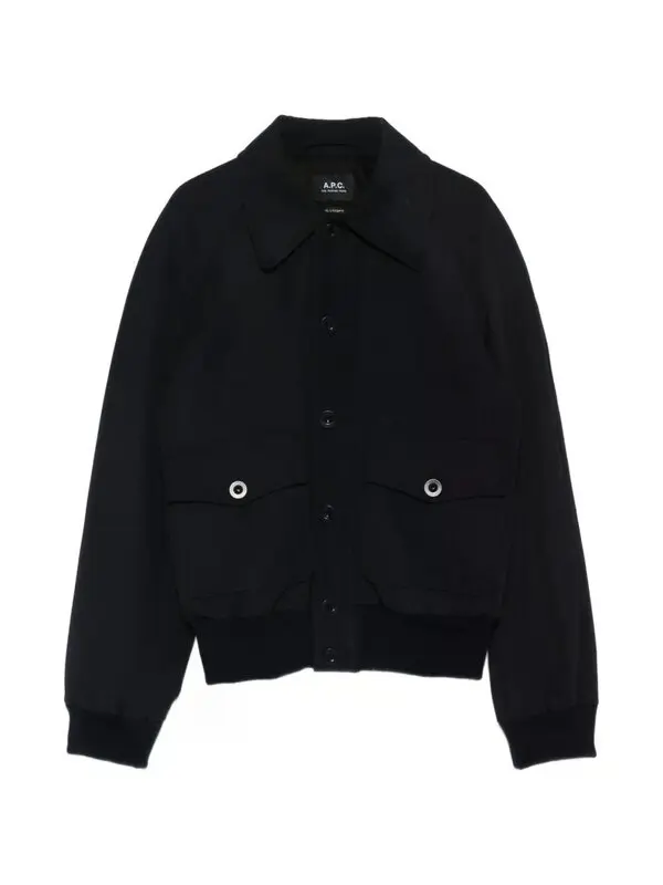 A.p.c. Patch-pocket Collared Bomber Jacket