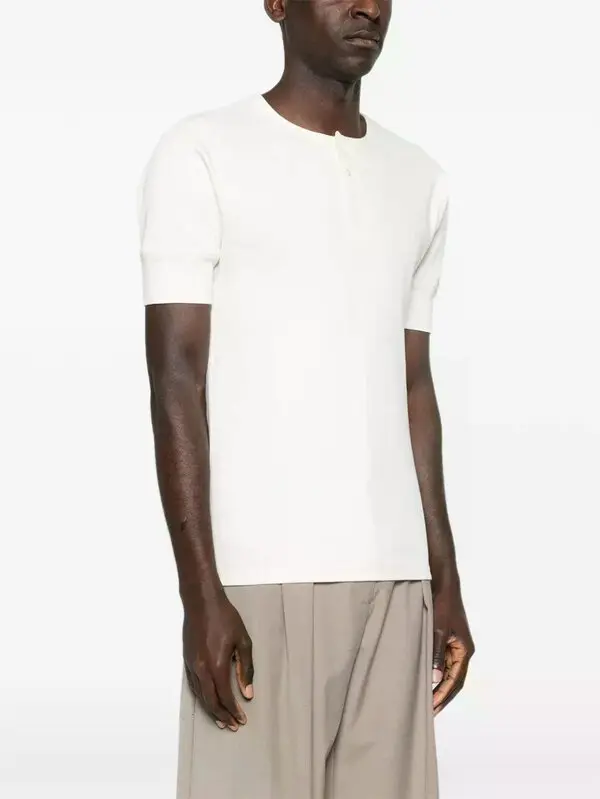 LEMAIRE Henley Ribbed Top