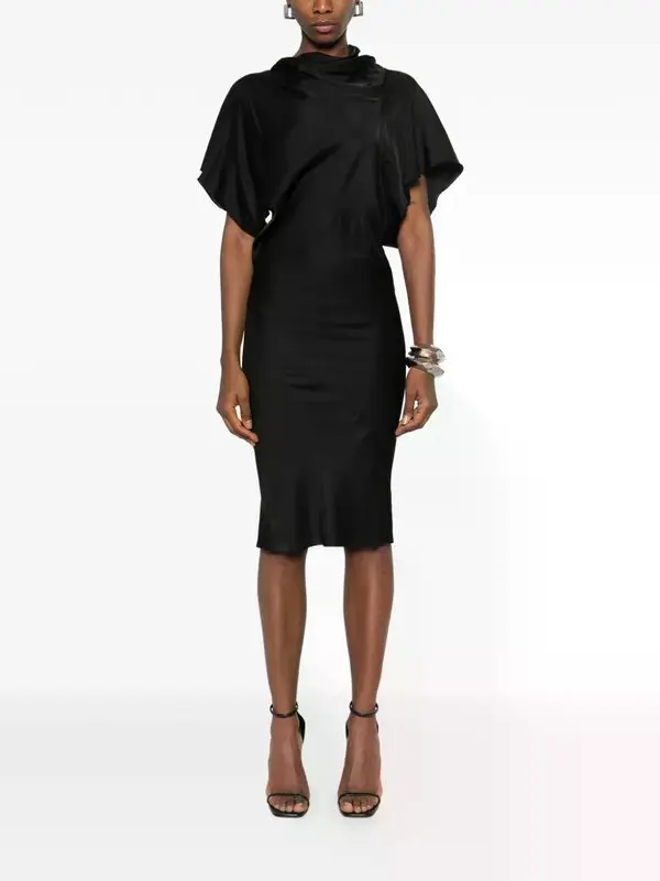 Rick Owens Draped Midi Dress