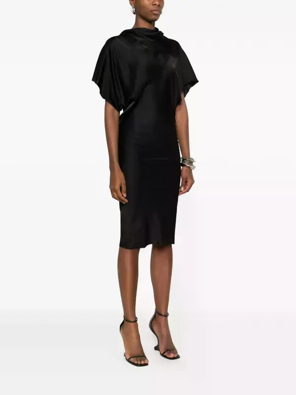 Rick Owens Draped Midi Dress